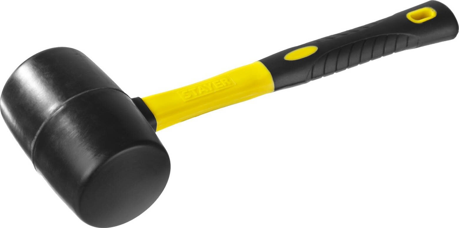 Киянка чёрная резиновая STAYER PROFI 900 г 2054-90