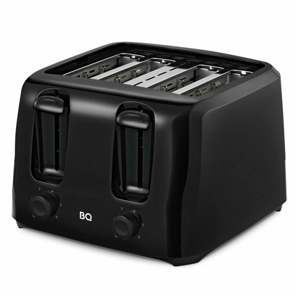 Тостер BQ (БИ-КЬЮ) T4001, 1400 Вт, 4 тоста, 6 режимов, пластик, черный, 86197957, 457541