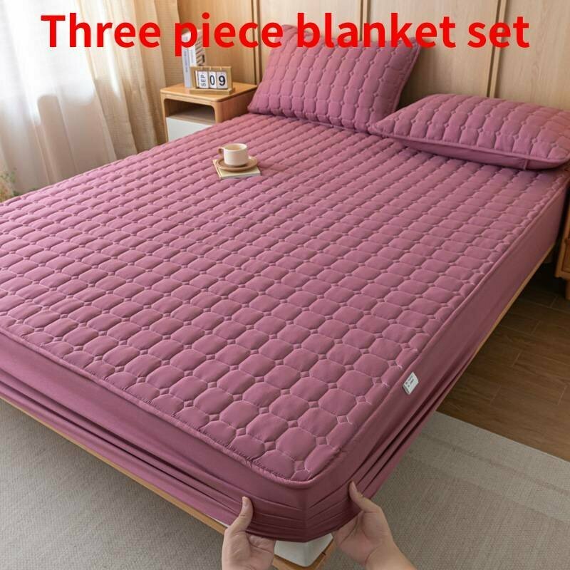 Simple style толстая накладка на матрас с активной печатной тканью для защиты кровати