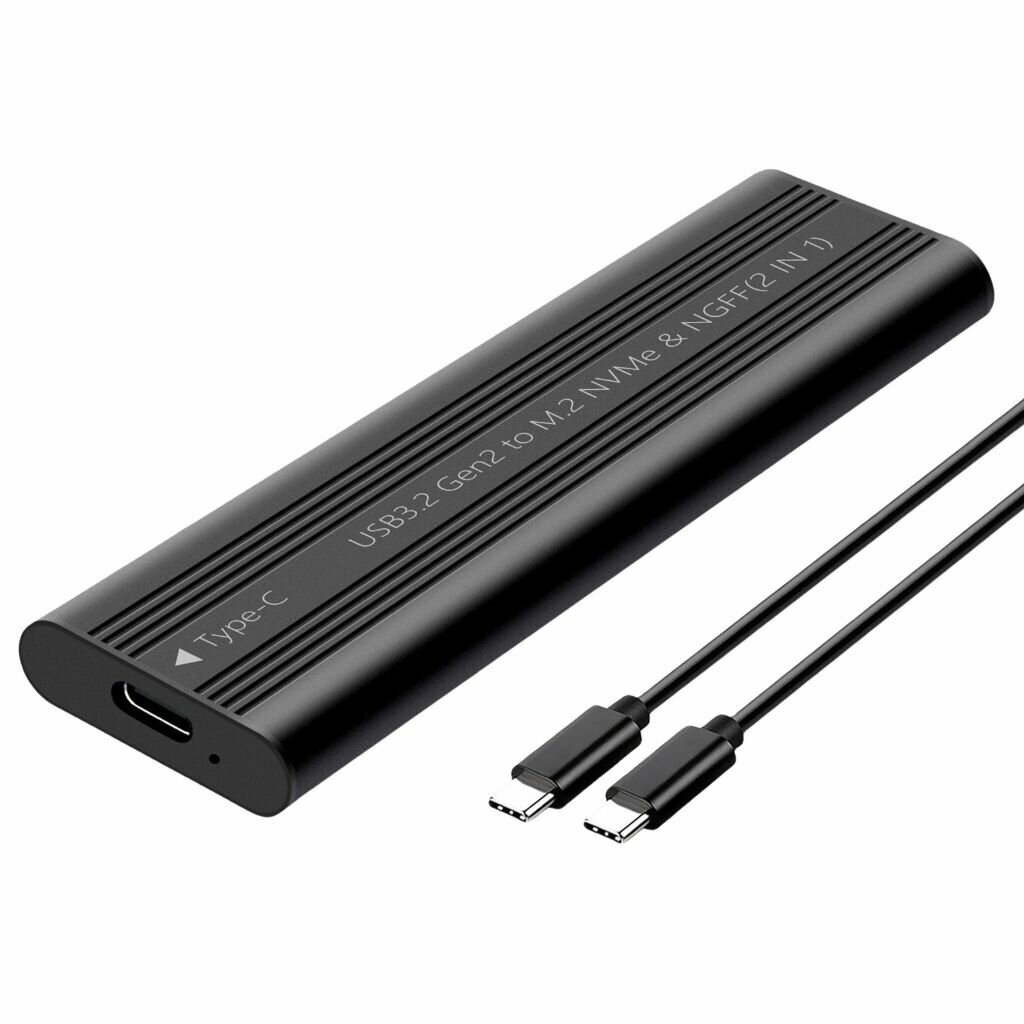 Коробка для жесткого диска M.2 SATA/NVME 20Gbps - черная
