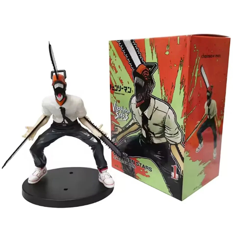 Новая аниме-фигурка «Человек с бензопилой» 18 см, фигурка Power Denji, фигурка из ПВХ «Человек с бензопилой», сборная модель для взрослых из ПВХ, кукла, игрушки