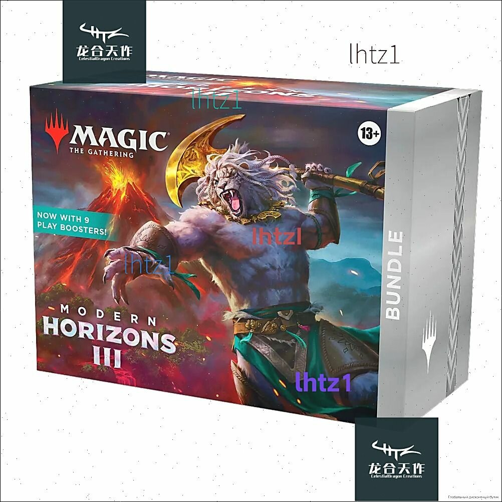 Magic: The Gathering Modern Horizons 3 Bundle - 9 Play Boosters, 30 Land Cards + Exclusive Accessories(Английский)