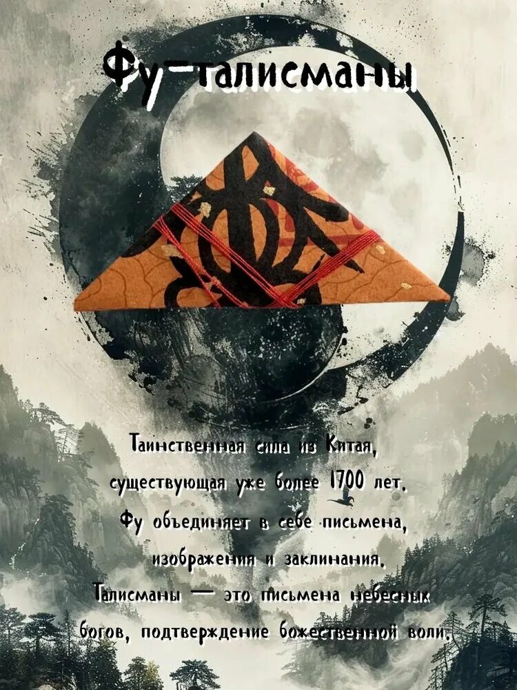 Китайская даосская руна Инь-Ян и Пяти Стихий, Оберег от зла и порчи.