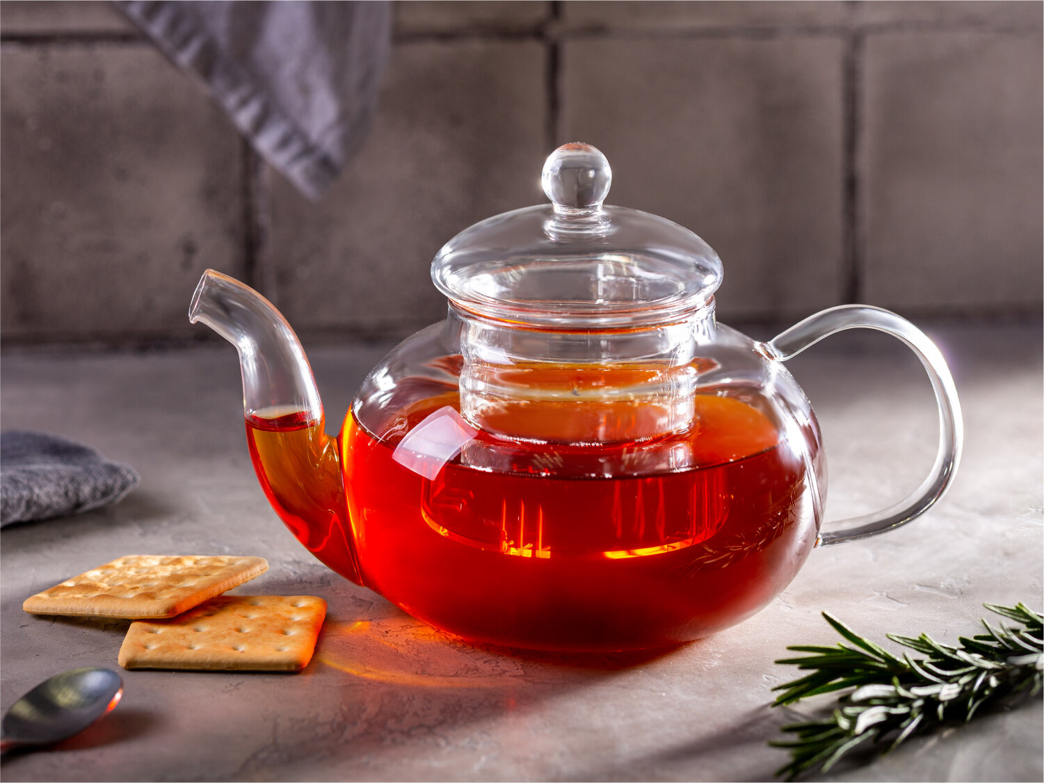 Чайник заварочный стеклянный с фильтром, Leonord Aroma, 850 мл