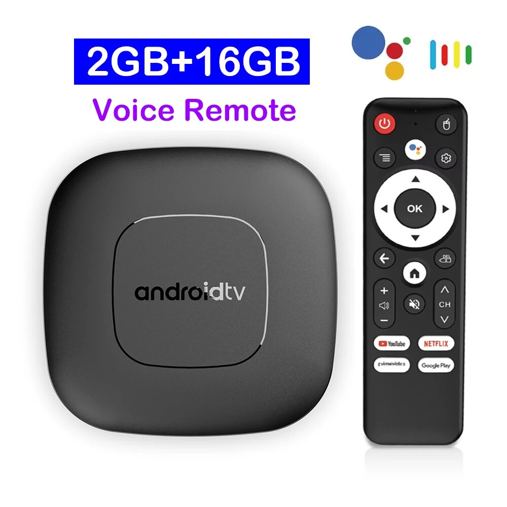 Android TV Box 2GB+16GB Voice Remote