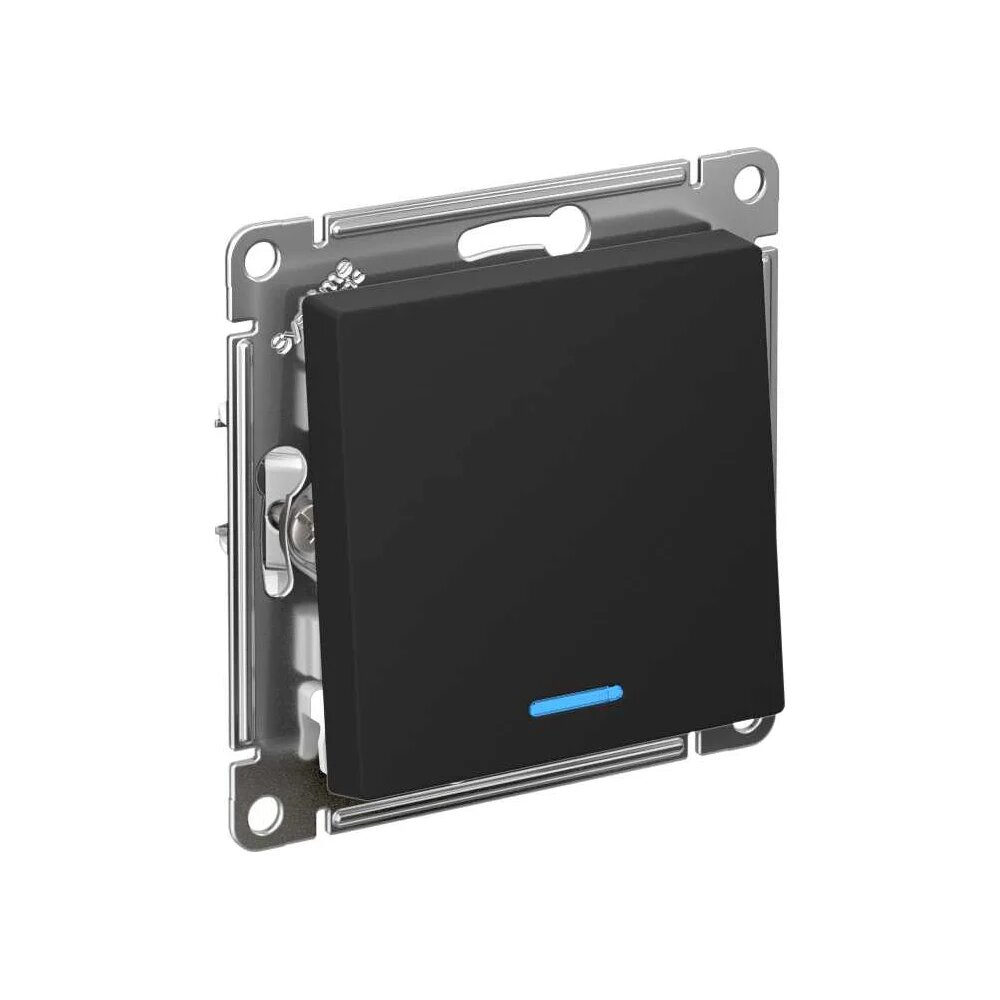 1-клавишный выключатель Systeme Electric ATLASDESIGN с подсветкой, сх.1а, 10АХ, карбон ATN001013 для лучшей фиксации