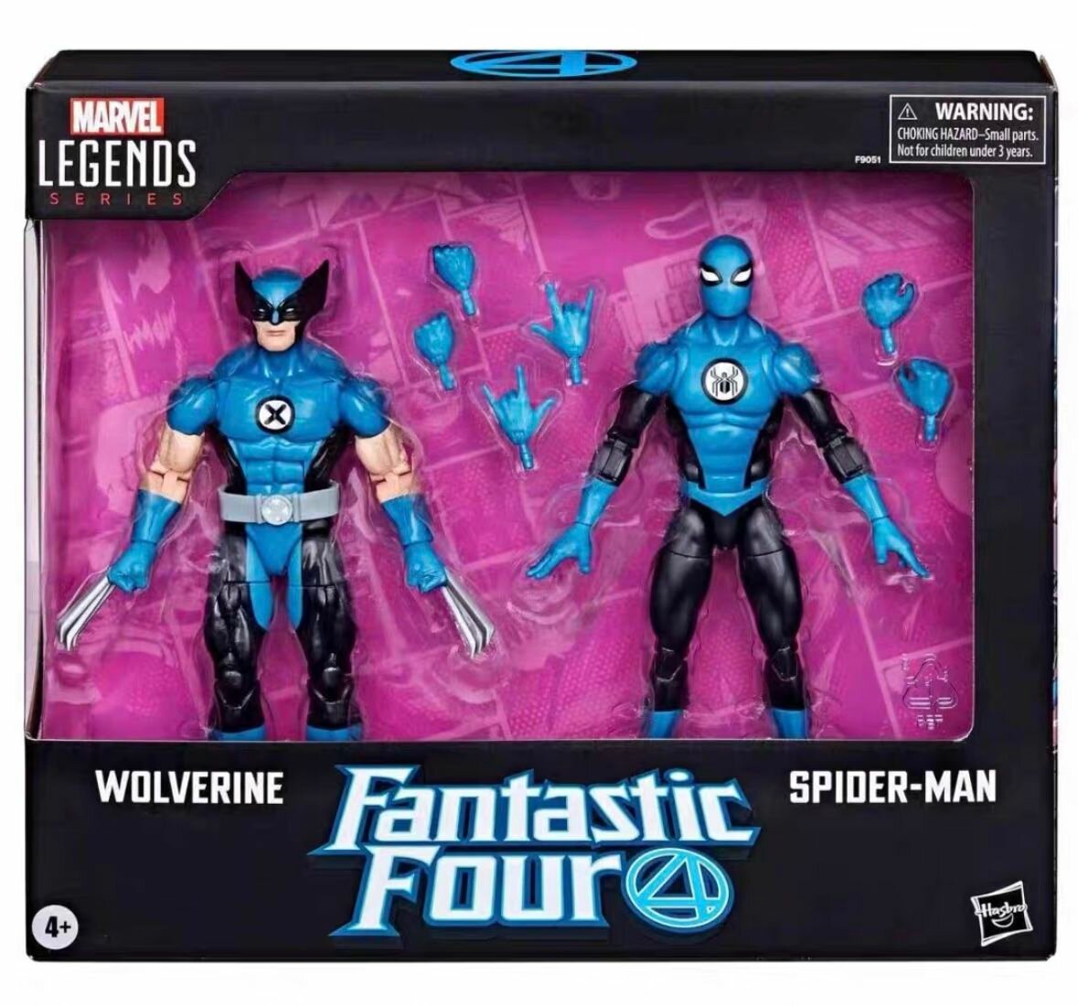 Marvel Legends, фигурка Fantastic Four4 WOLVERINE+SPIDER-MAN , подарок мальчику Hasbro.6 дюймов