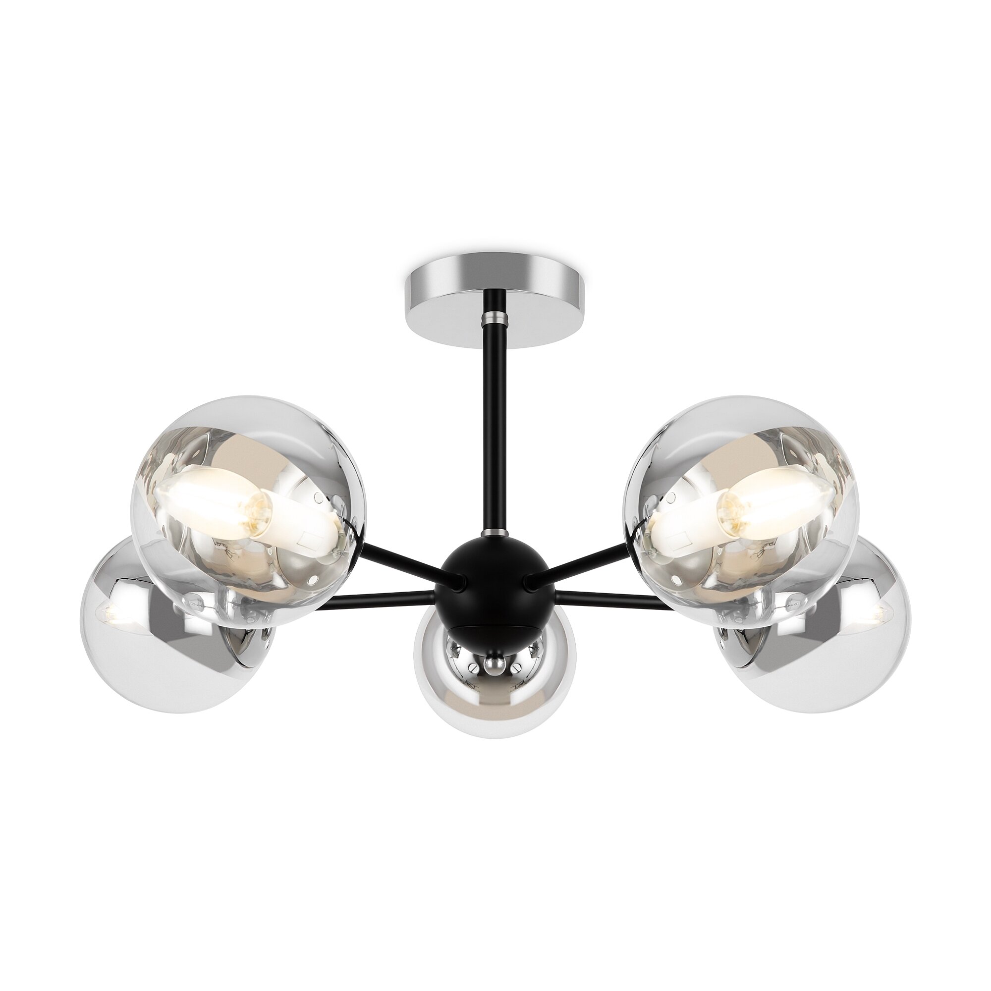 Потолочная люстра Freya Sonnet FR5271PL-05B, E14, кол-во ламп:5шт, Черный