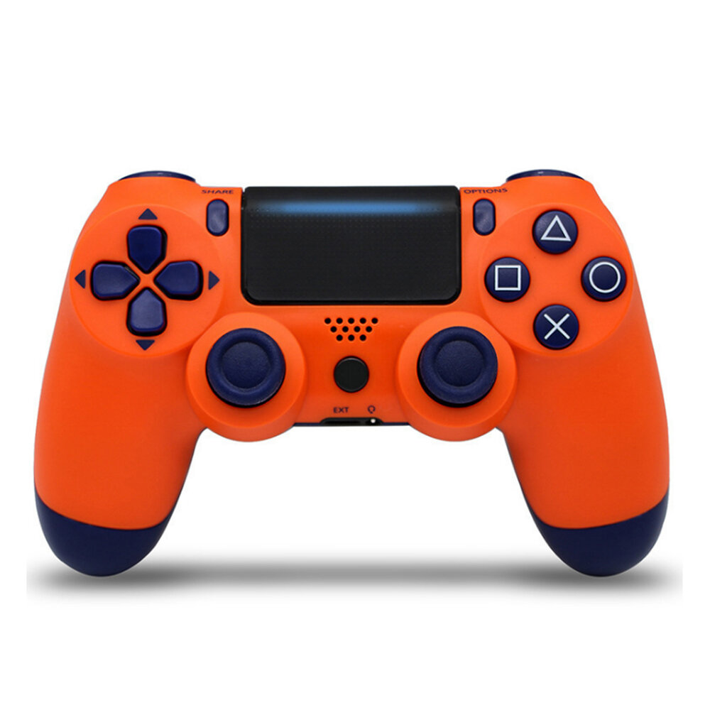 Геймпад Dualshock 4 для PS4 / PS4 Slim / PS4 Pro / PC, цвет: Золотой, Серебряный, Прозрачный красный, Прозрачный синий, Прозрачный белый, Горный зеленый, Ягодно-озерный синий, Бронза, Полуночный синий, Восходящий оранжевый, Стальной серый, Титановый