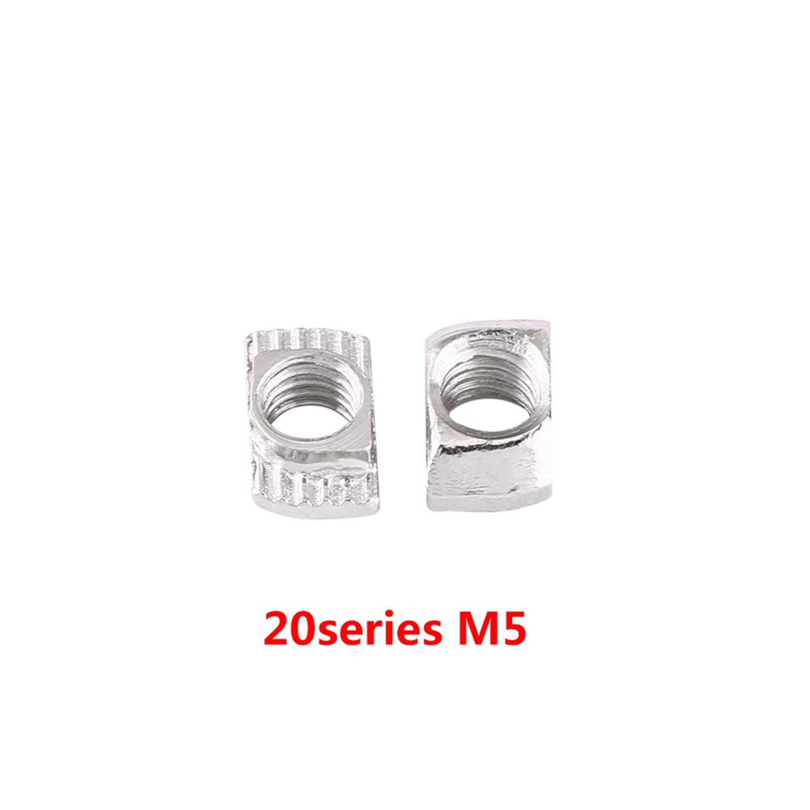 Гайка с Т-образным пазом и молотковой головкой, никелированная, из углеродистой стали, для алюминиевого профиля (EU20 M5*10*6)