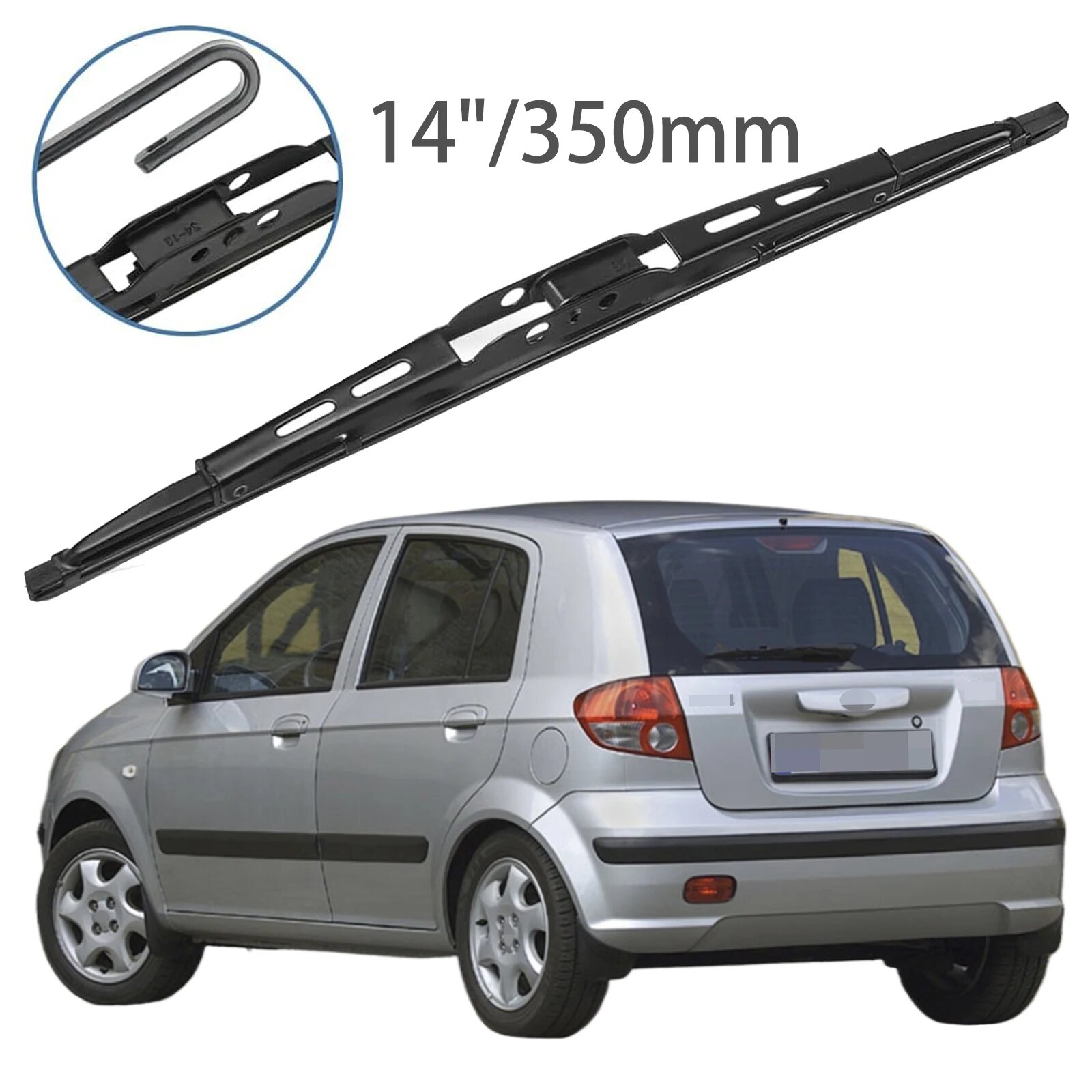 14-дюймовая щетка омывателя заднего лобового стекла для Hyundai Getz 2002-2009, автомобильные аксессуары, аксессуары задний дворников стеклоомывателя стеклоочистителя дворники омыватель стекомывателя стеклоочиститель