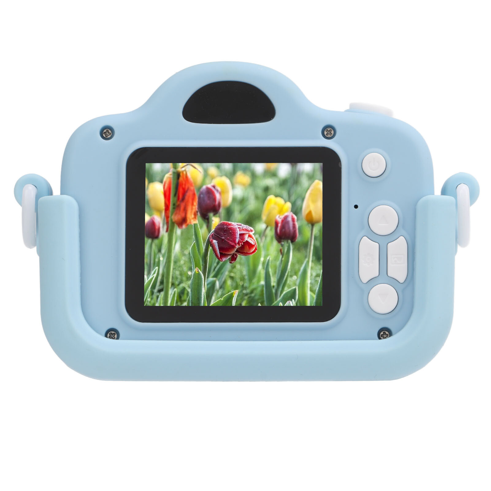 Детская камера для малышей 2MP, мини DV с мультяшным дизайном, подарок на праздник и Рождество, синий