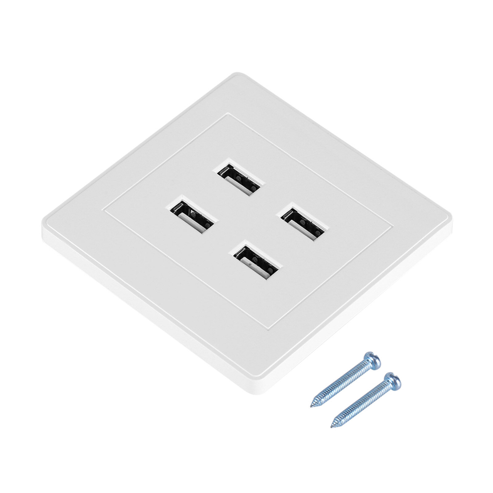4 порта USB DC 5 В настенная электрическая розетка для домашнего офиса зарядное устройство (110 ~ 250 В)