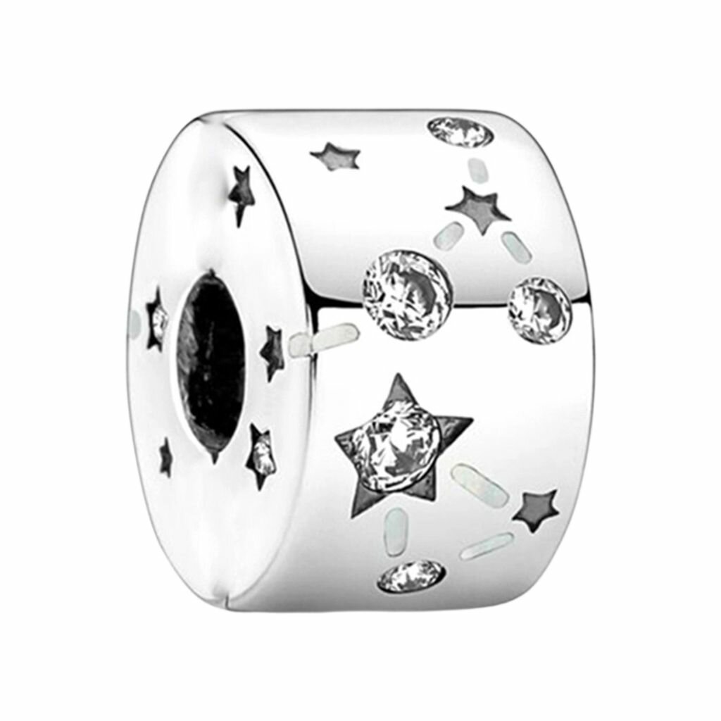 Аксессуары для браслетов из серебряного бисера с бриллиантами-22