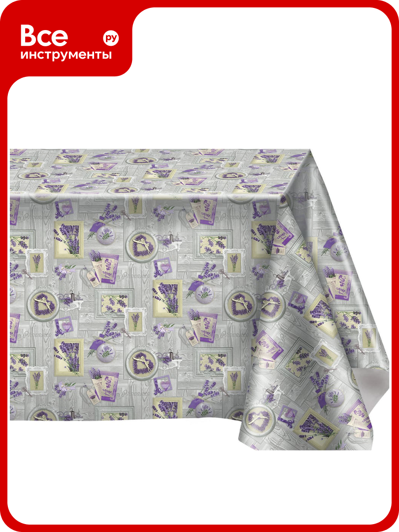 Столовая клеенка колорит Мажор с увеличенным наложением на нетканой основе ПР689 579/15, защищенная