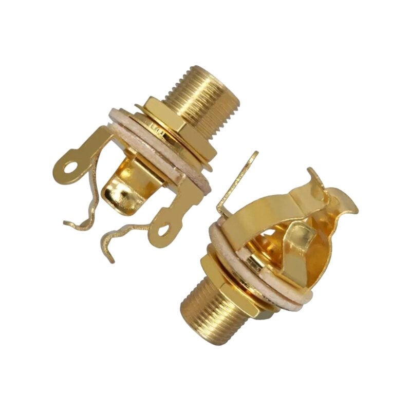 Electric Guitar Jacks Guitar Connector Brass Texture for Electric Guitar