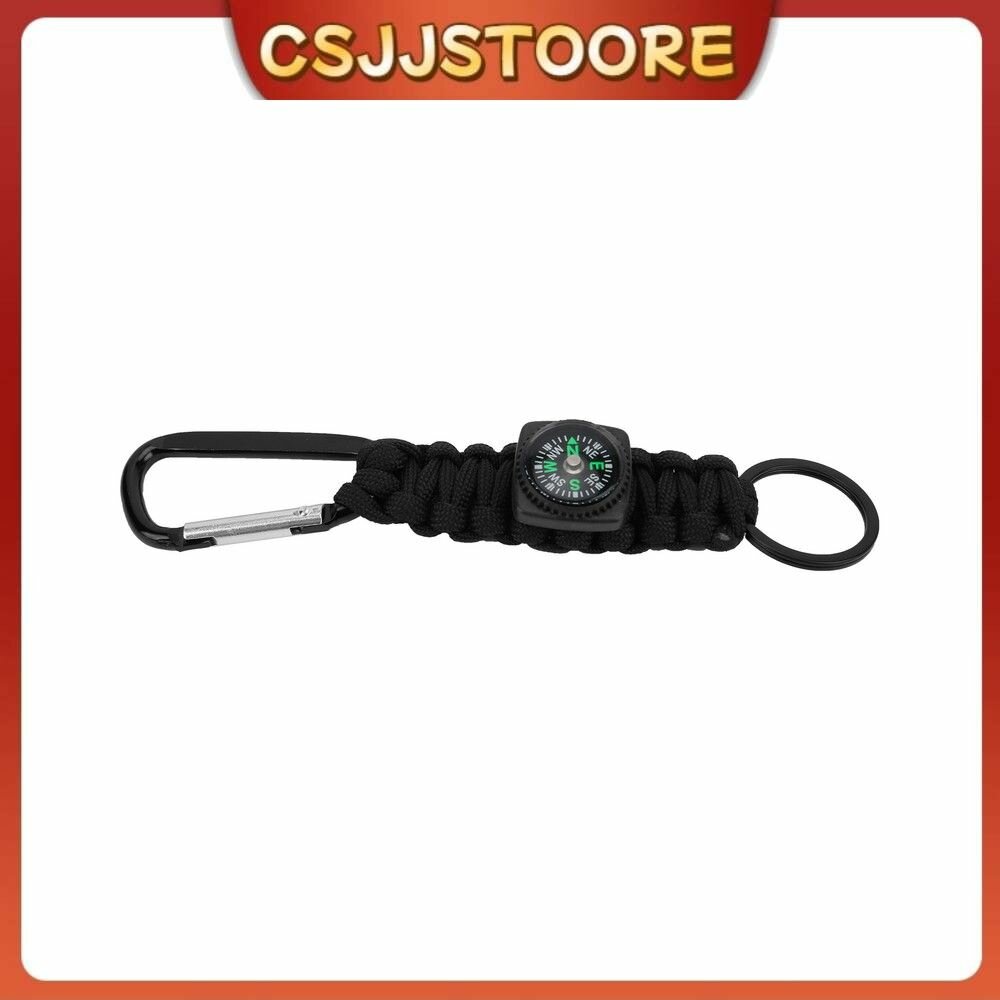 Паракордовый браслет с компасом и карабином
