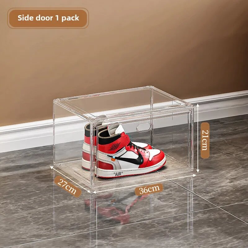 Прозрачная коробка для кроссовок Side door-1PC