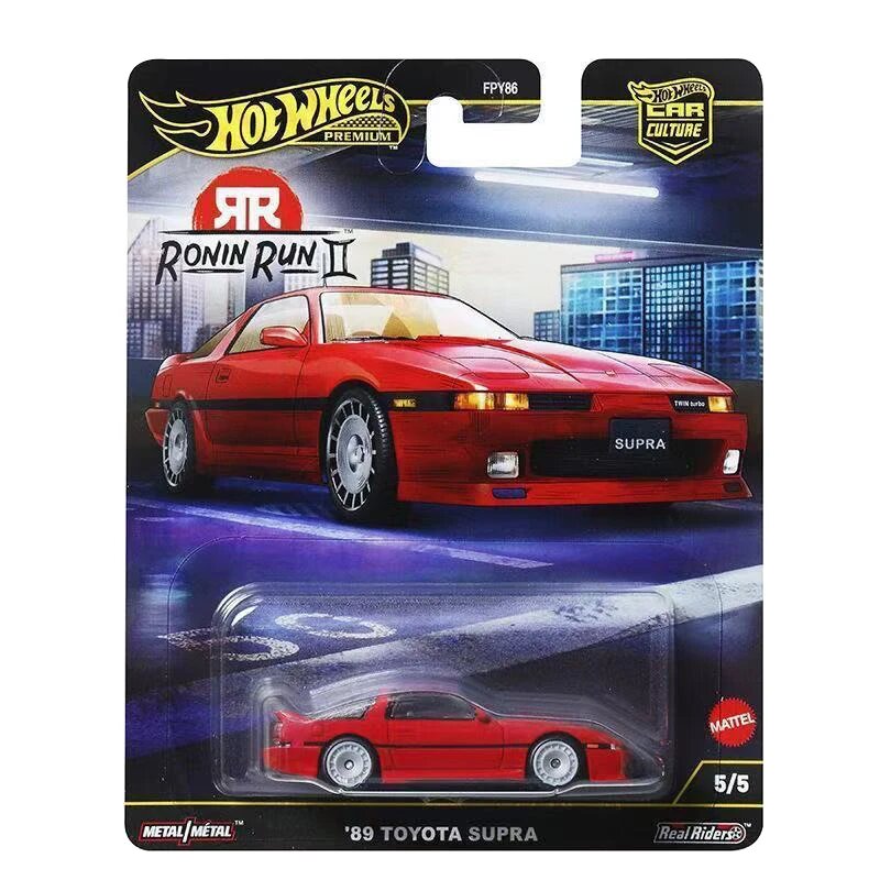Hot Wheels Car Culture '89 Toyota Supra Ronin Run 2, красный
