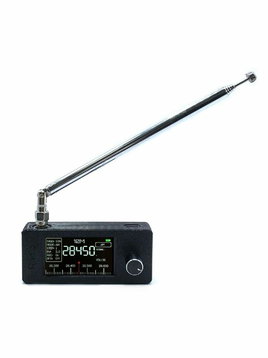 Эксклюзивный карманный радиоприемник 0.5108 МГц с SI4732 и ESP32S3, оснащен миниатюрной телескопической антенной