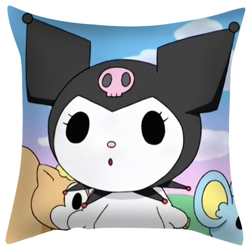 Soft and durable my melody kuromi cartoon anime plush pillow cushion kuromi