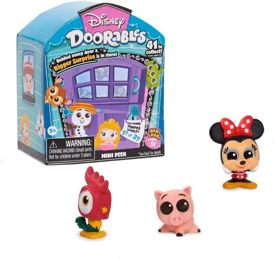Disney Doorables Фигурка-сюрприз (41 для коллекции) 3 фигурки ABS пластик S5-02 Красивый цвет F432 для девочек