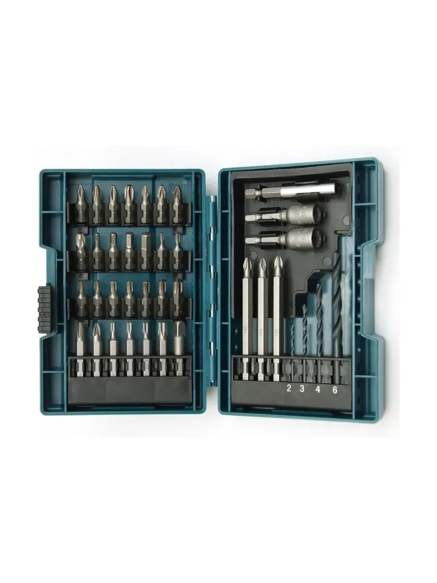 Набор оснастки Makita B-54106 по дереву/металлу (38пред.) для шуруповертов/дрелей