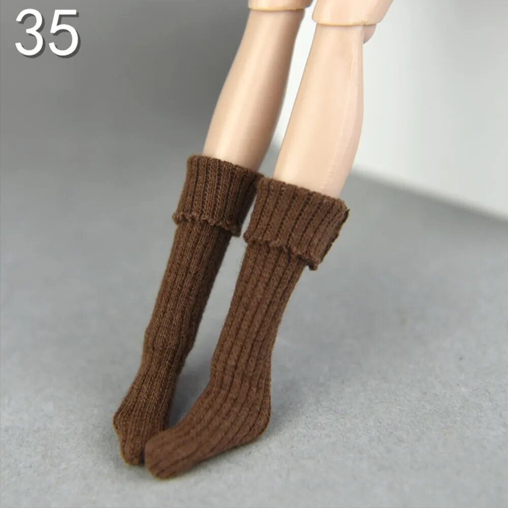 1 Пара коричневых чулок для Блайт, BJD, носков для куклы Барби