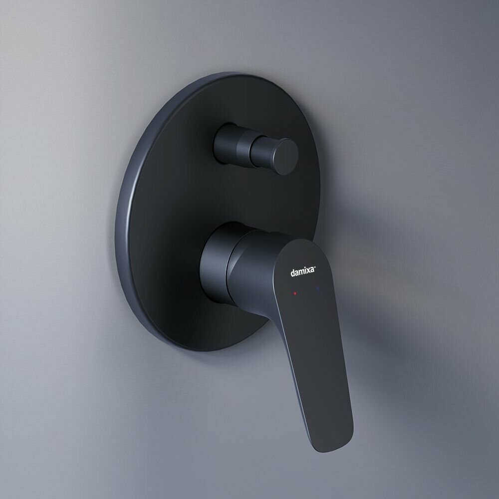 Смеситель встраиваемый Damixa Eclectic, латунь, покрытие PVD, черный