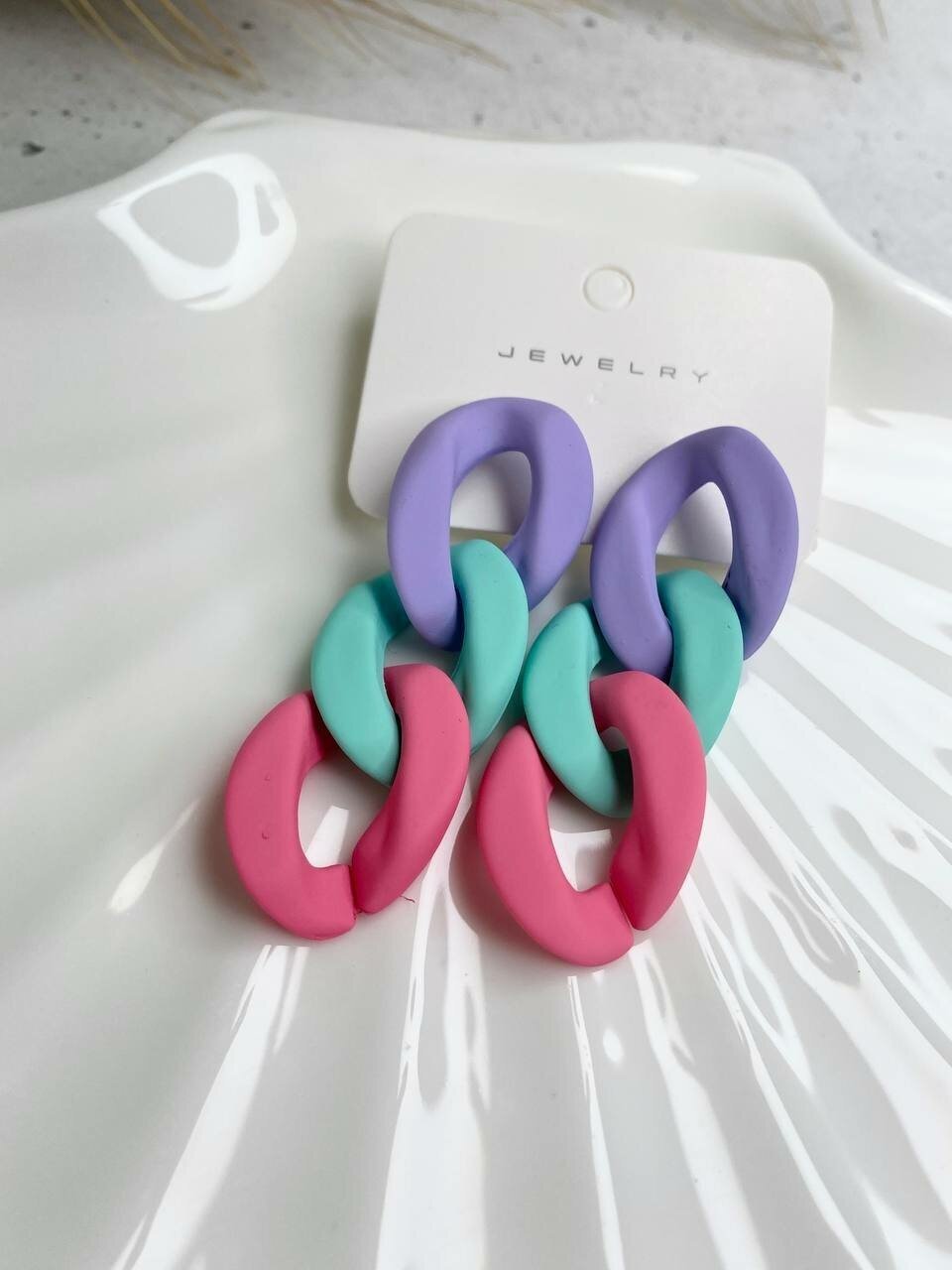 Серьги цепочки