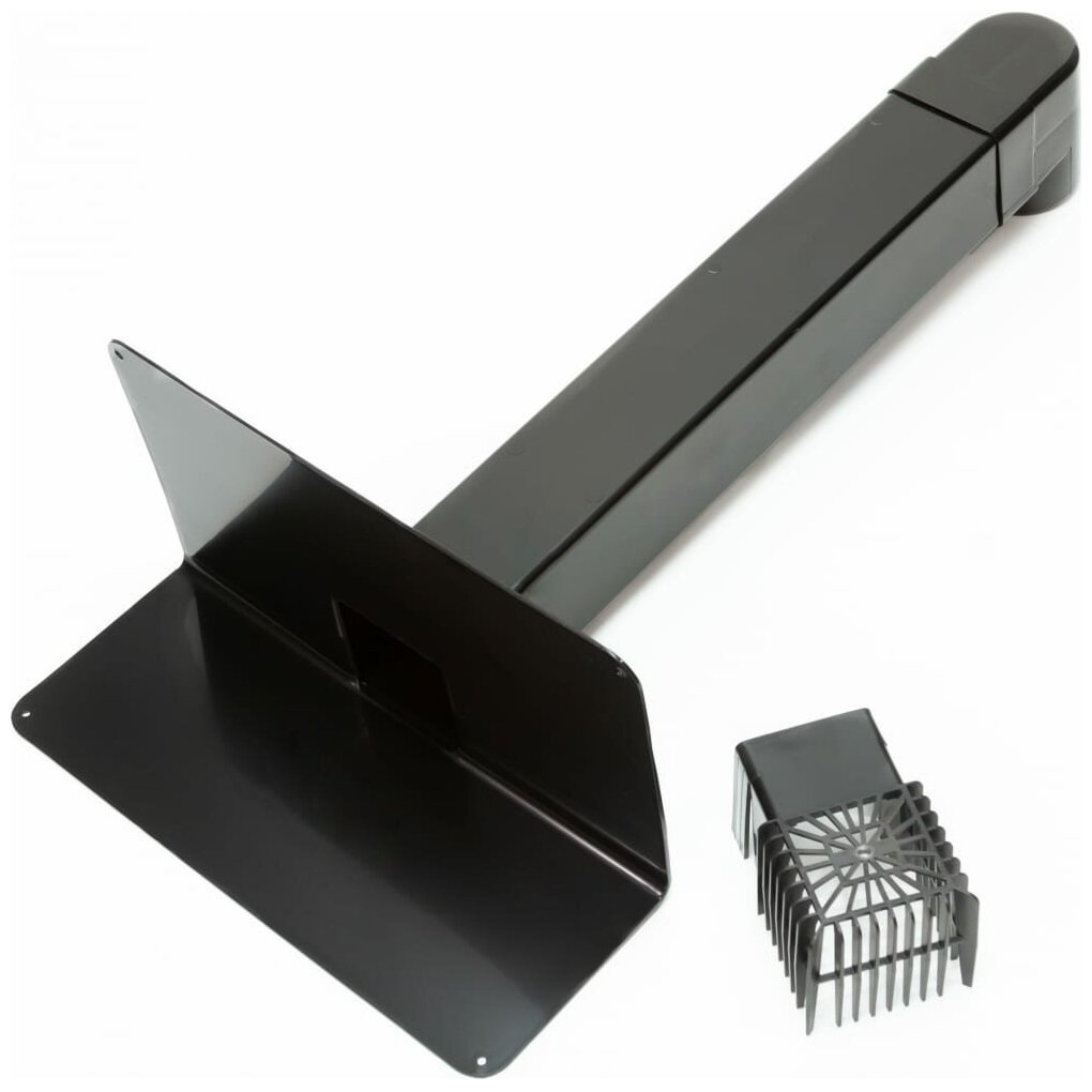 Парапетная воронка для полимер-битумной изоляции с листвоуловителем и отводом Fachmann VC-PP 100x100х650 мм 01.068