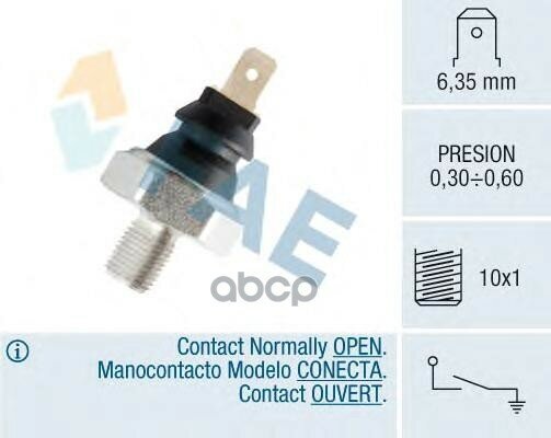 Датчик давления масла FAE арт. 12970 - высокое качество товара по низкой цене