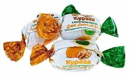 Конфеты глазированные "курага С миндалем" 1кг, Конфеты Amavel