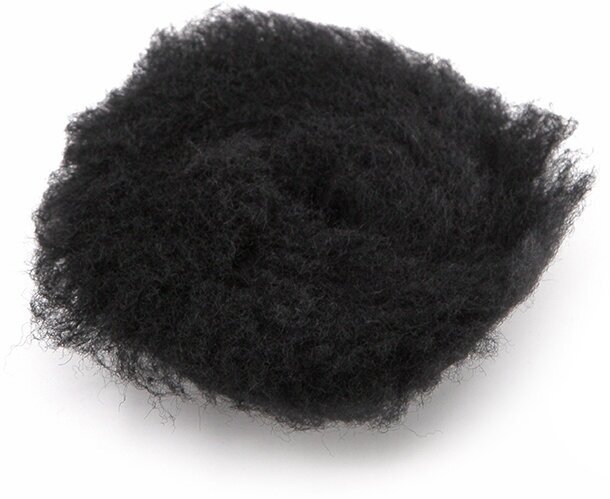 Shine Systems Black Wool Pad - полировальный круг из черного меха, 75 мм