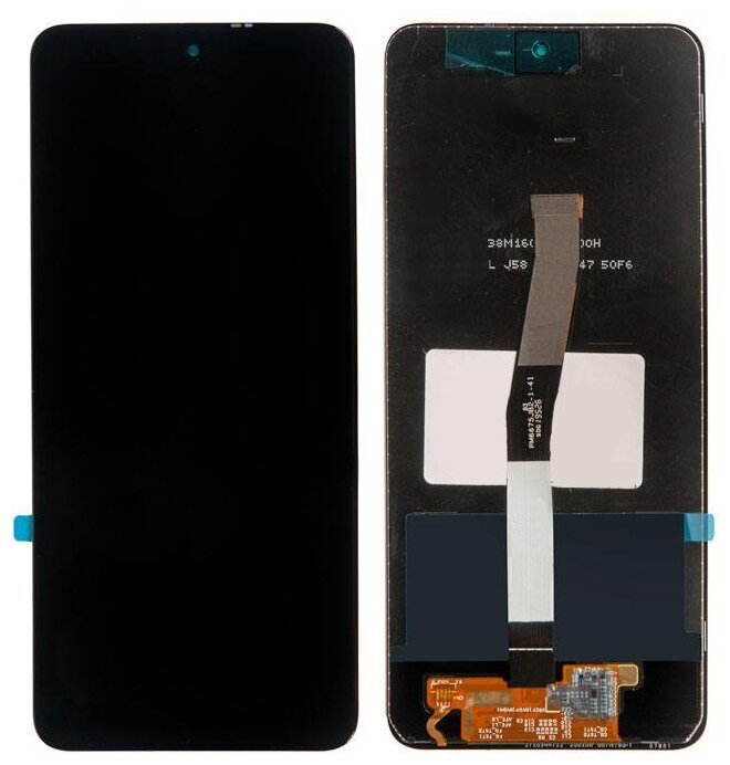 Дисплей (экран) в сборе с тачскрином для Xiaomi Redmi Note 9S, Redmi Note 9 Pro черный (Premium SC LCD) / 2400x1080