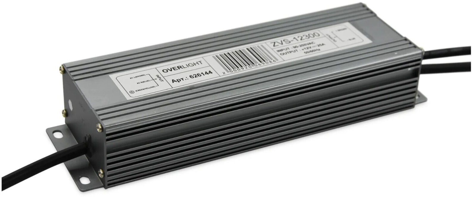 Импульсный блок питания 12V, 300W, 25A, IP67