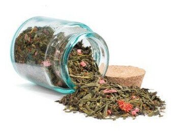 Зелёный чай "Клубника со сливками" 1кг