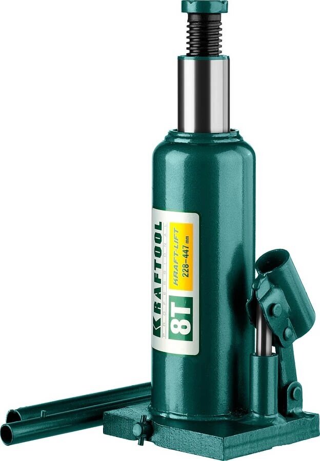 KRAFTOOL KRAFT-LIFT 8т, 228-450мм домкрат бутылочный гидравлический, KRAFT BODY, 43462-8_z01