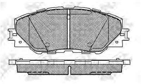 К-т торм. колодок FR LEX LS, TO AURIS, RAV4 NiBK PN1530