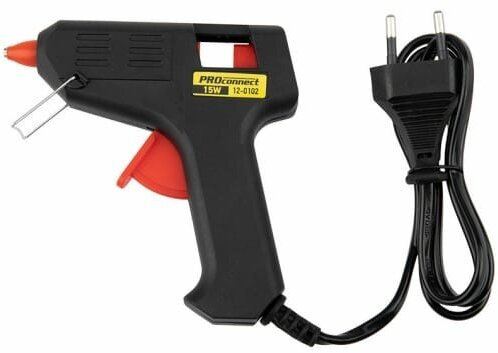 12-0102 / Клеевой пистолет PROconnect 12-0102 (7 г/мин, 7 мм, 185 °C, защита от капель)