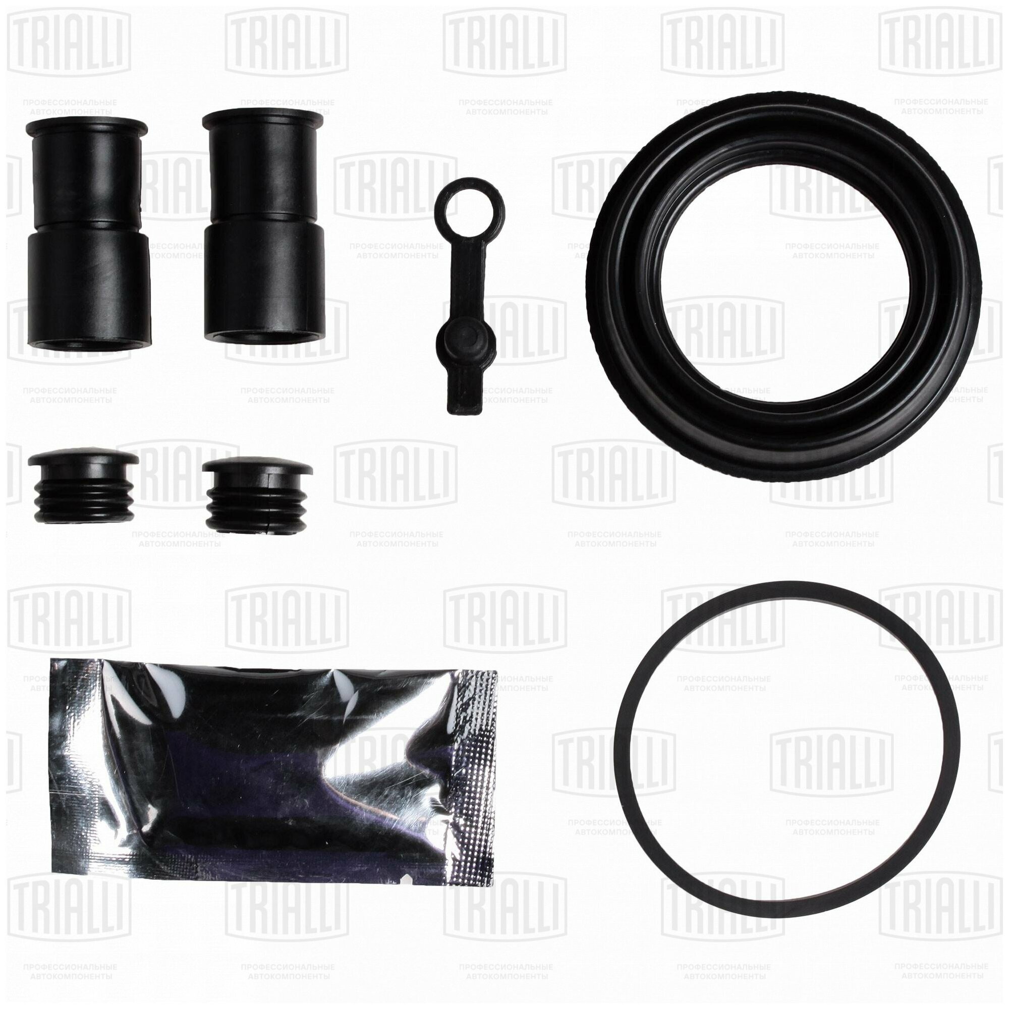 Ремкомплект суппорта VW Polo Sedan RUS 10 1ZC перед d54мм RCF 182003 Trialli арт. rcf182003