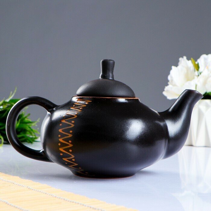 Чайник Борисовская керамика "Кроха", средний, 0,7 л, чугун