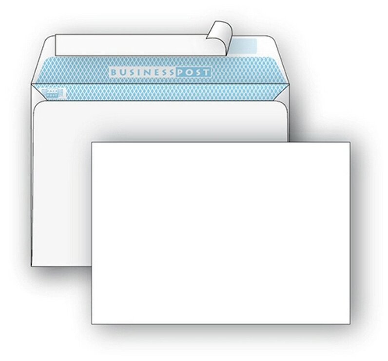 Конверт BusinessPost C5 90 г/кв. м белый стрип с внутренней запечаткой (1000 шт в уп) 76404