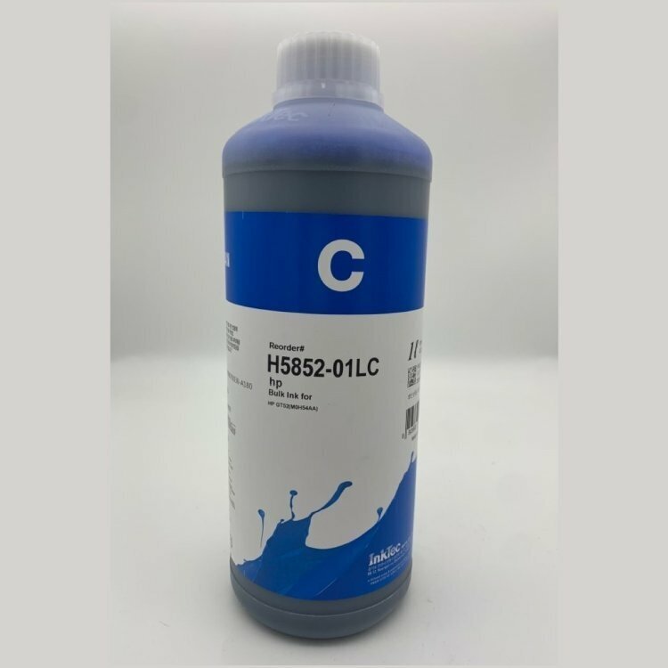 Чернила HP Ink Tank 115 310 415 500 (Inktec) H5852-01LC водорастворимые Cyan (1000мл)