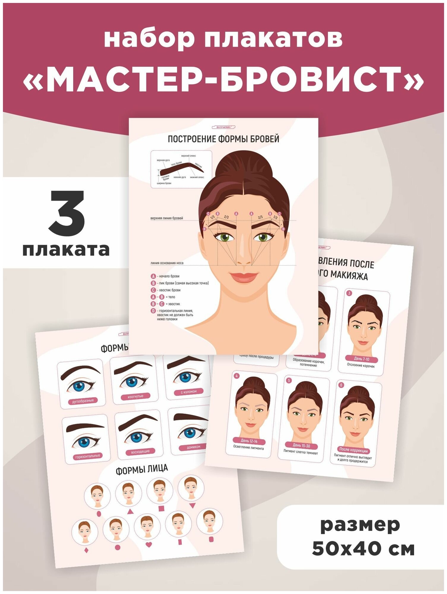 Набор плакатов «Мастер-бровист», Выручалкин