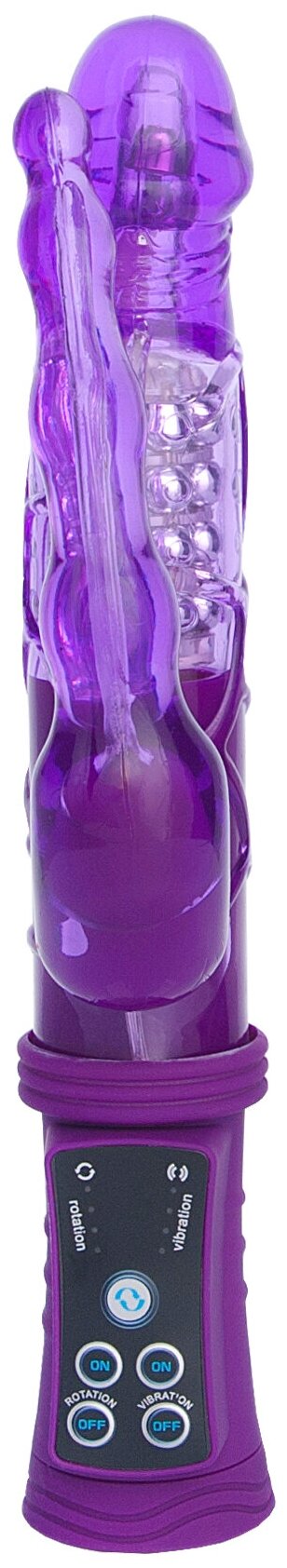 Вибратор анально-вагинальный Dual Vibe, 8 режимов, фиолетовый