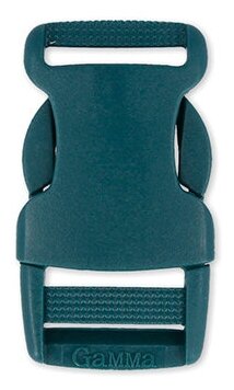 Gamma SB04 фурнитура сумочная пластик пряжка-замок фастекс цветная 0.75 №869 зеленый