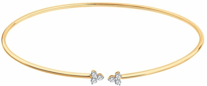 Браслет, красное золото, 585 проба, бриллиант