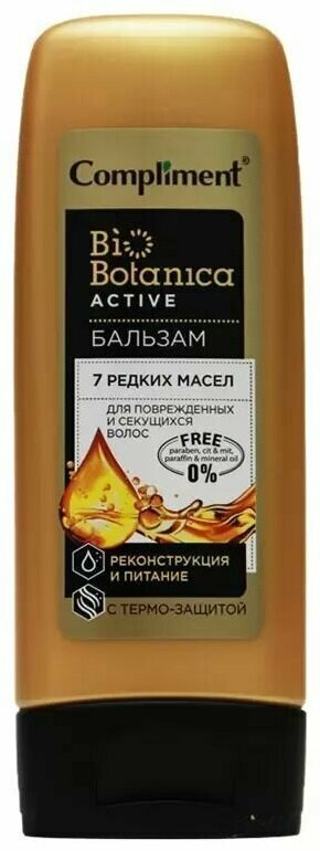 Бальзам для поврежденных и секущихся волос реконструкция и питание с термо-защитой 200 мл