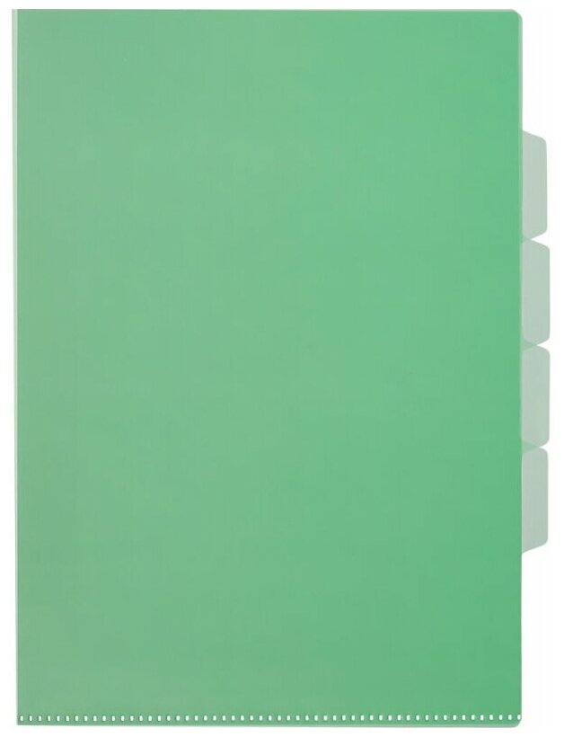 Attache Папка уголок 3 отделения, 150 мкм, 10 шт